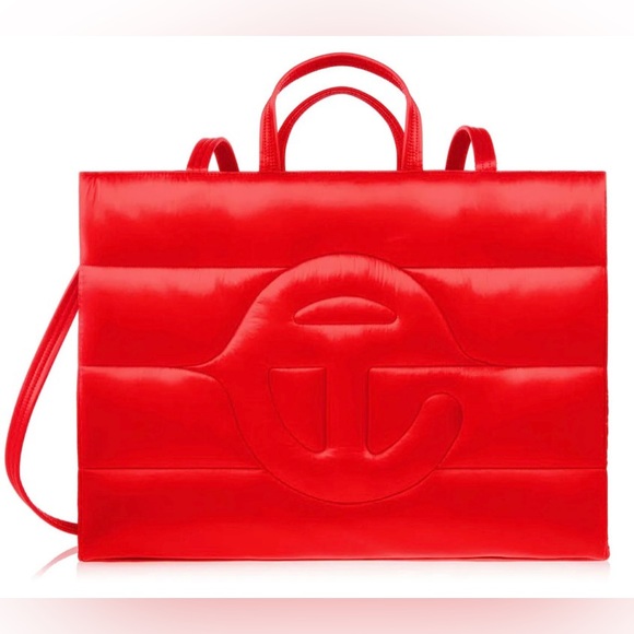 Telfar | Bags | Telfar Moose Knuckles Red Large Puff Shopper | Poshmark
